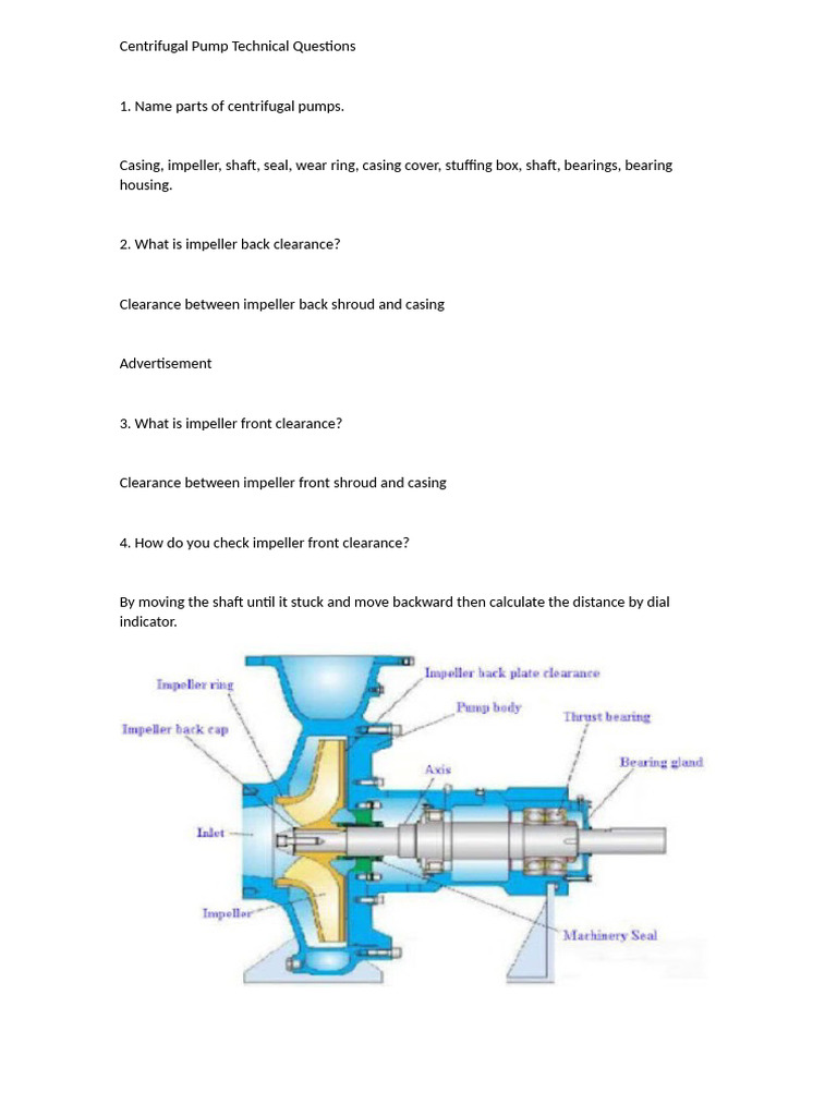 Inboard Bearing in Centrifugal Pumps | PDF
