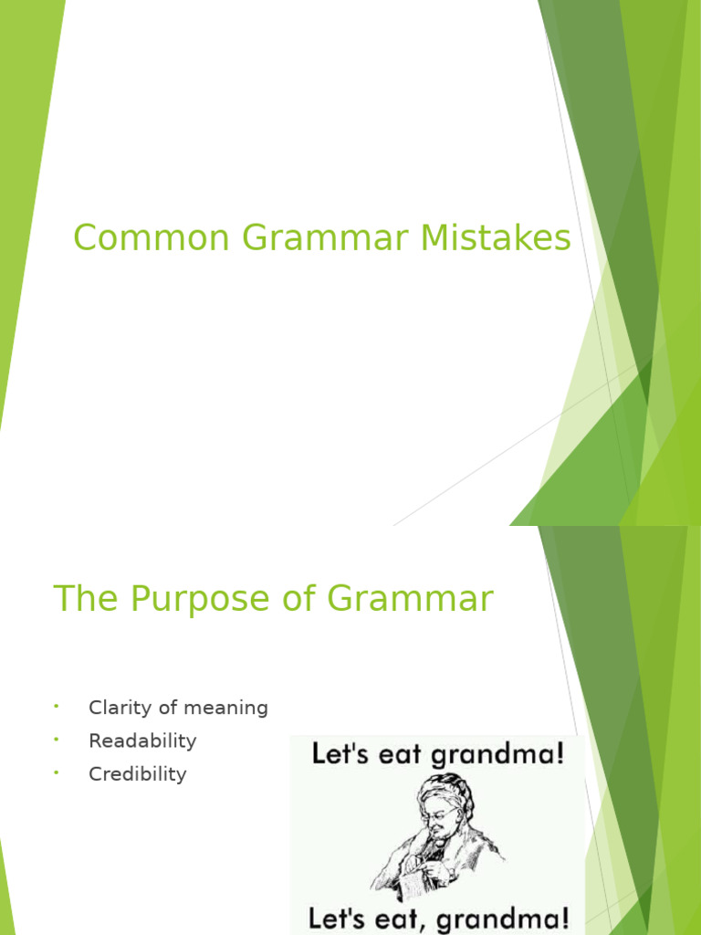 Common Grammar Mistakes | PDF