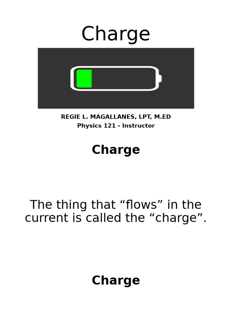 Charge | PDF