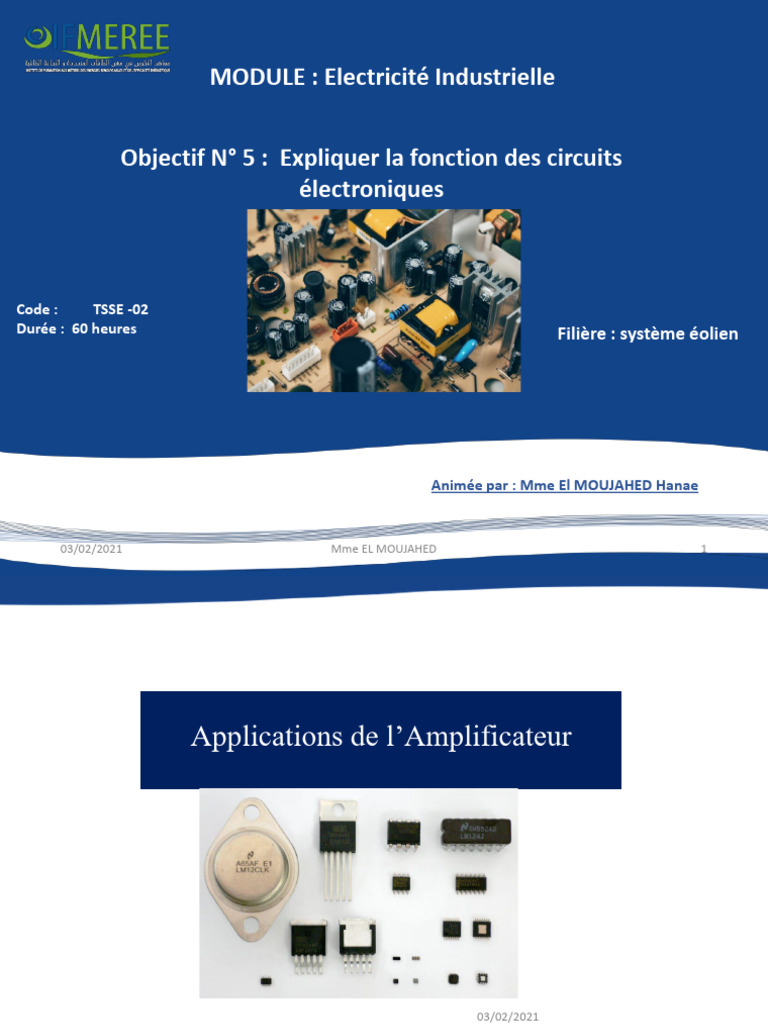 Objectif N°5 - Expliquer La Fonction Des Circuits Électroniques | PDF