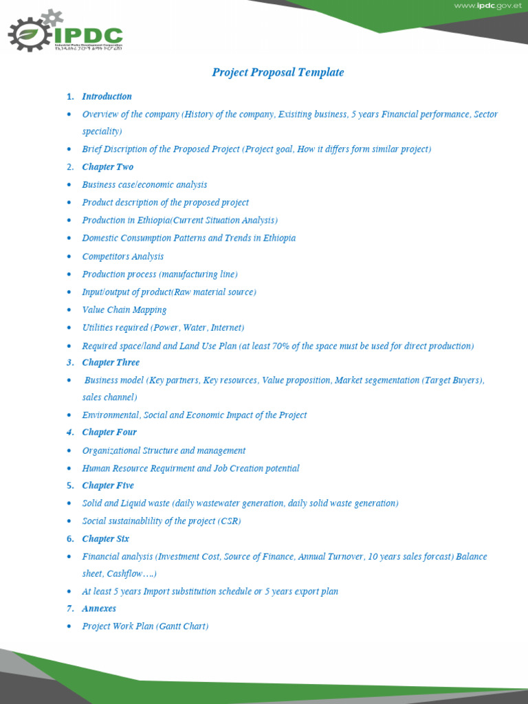 IPDC Project Proposal Template | PDF
