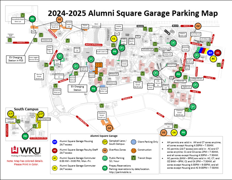 Alumni Square Garage Parking Map 2024-25 | PDF
