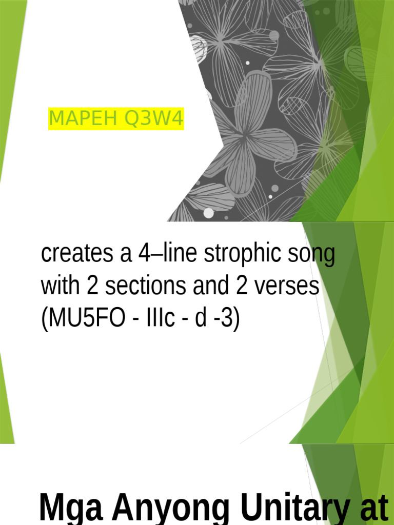 Mapeh Q3W4 | PDF