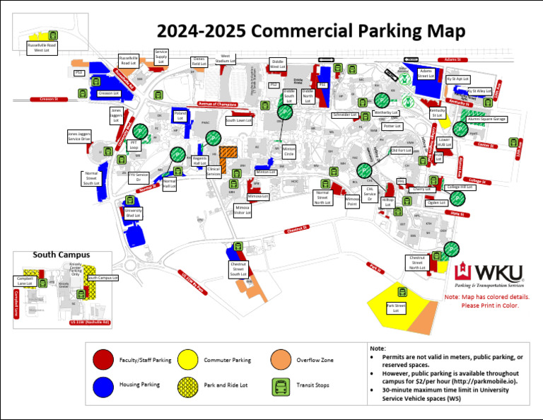 Commercial Parking Map 2024-25 | PDF