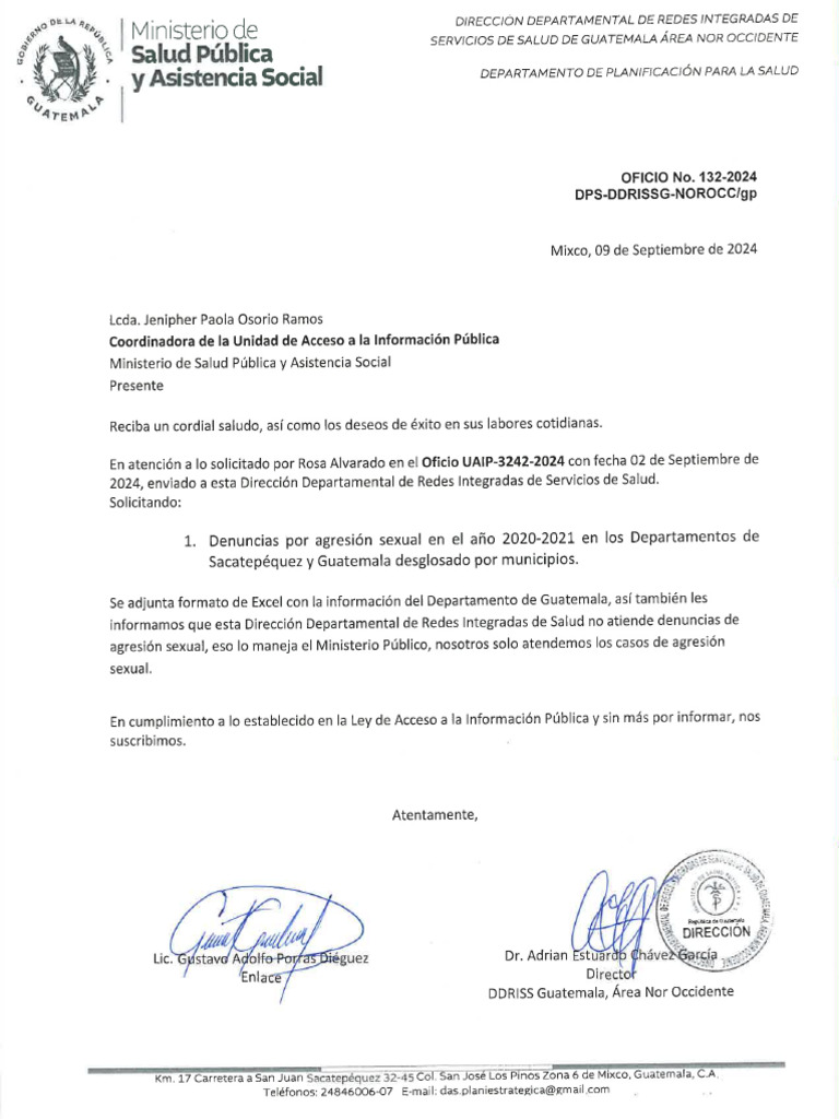 Oficio UAIP-3242-2024 | PDF