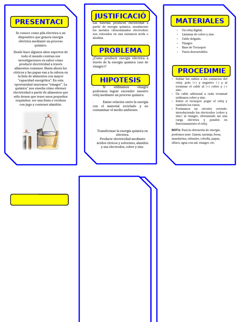 Triptico RELOJ ECOLOGICO (2) .Docx Actual | PDF