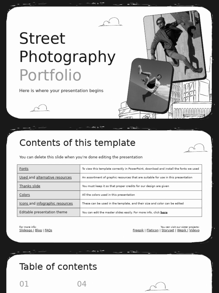 Street Photography Portfolio by Slidesgo | PDF