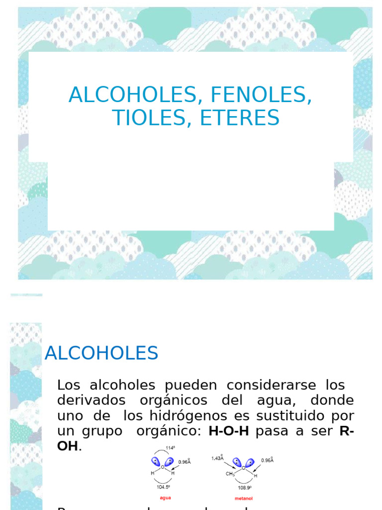 alcoholes fenoles y eteres | PDF