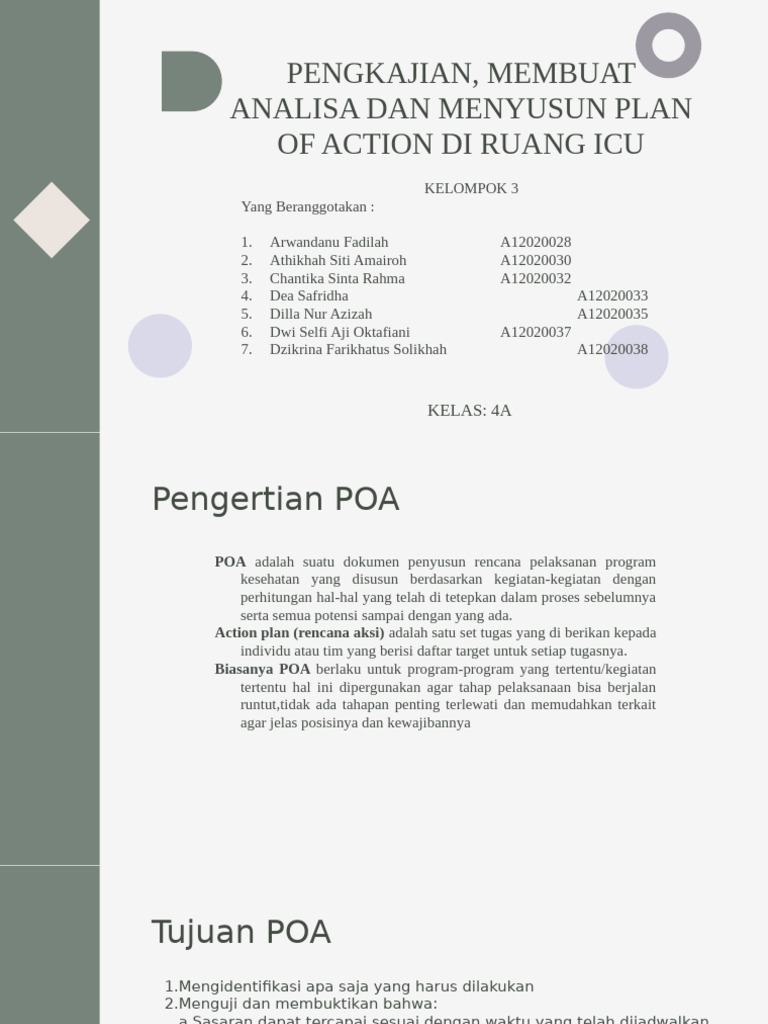 Pengkajian, Membuat Analisa Dan Menyusun Plan of Action - Kelompok 3 Fiks | PDF