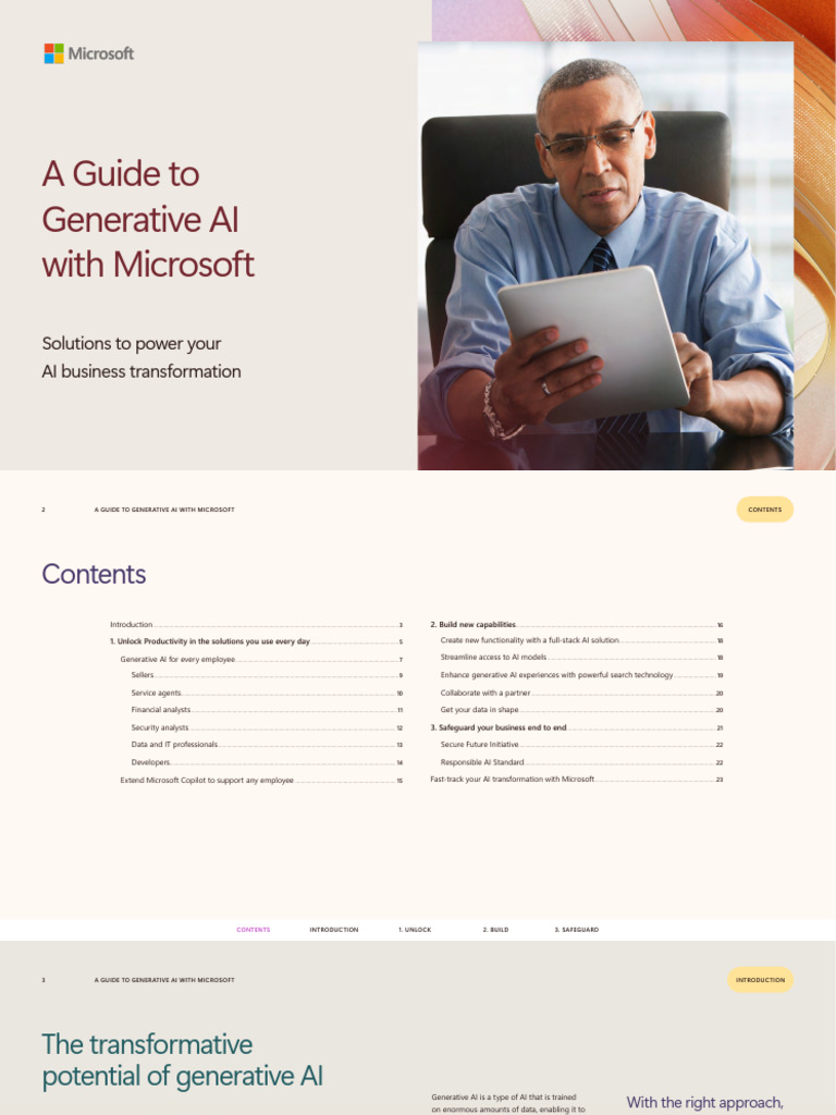 Guide To Generative AI With MS | PDF