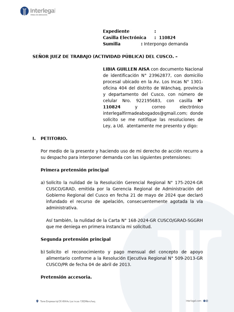 Demanda Corregida | PDF