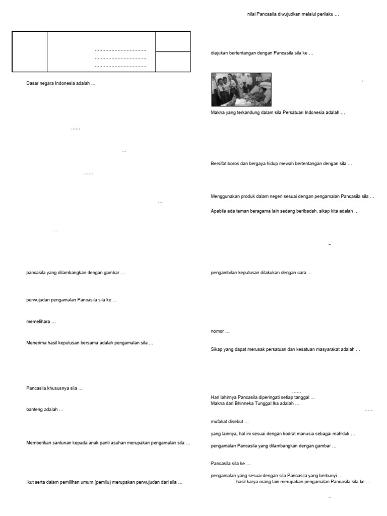 KELAS 5 STS-1 TAHUN 2024-2025 - PKN | PDF