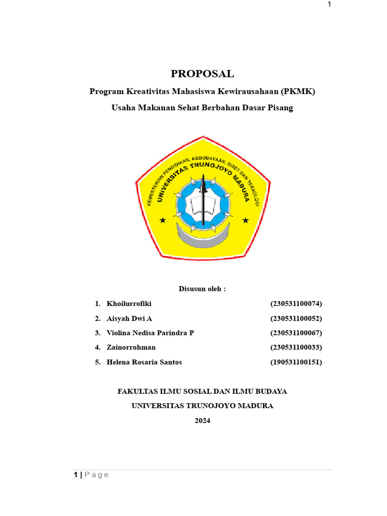 Proposal PKM K | PDF