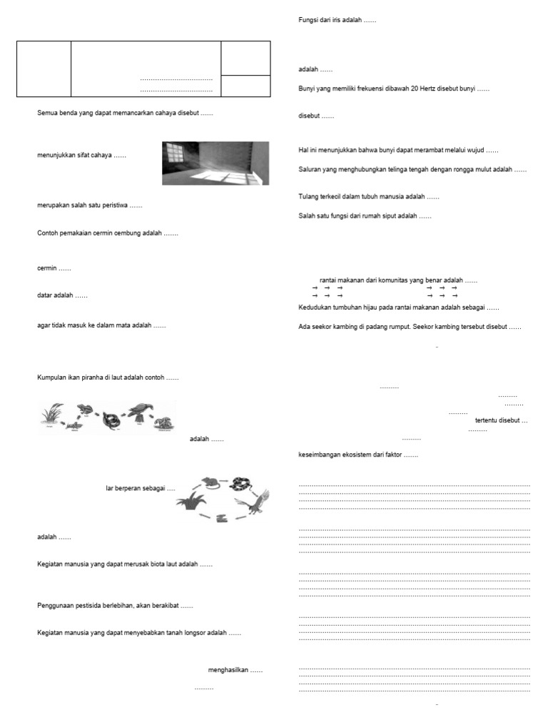 KELAS 5 STS-1 TAHUN 2024-2025 - IPAS | PDF