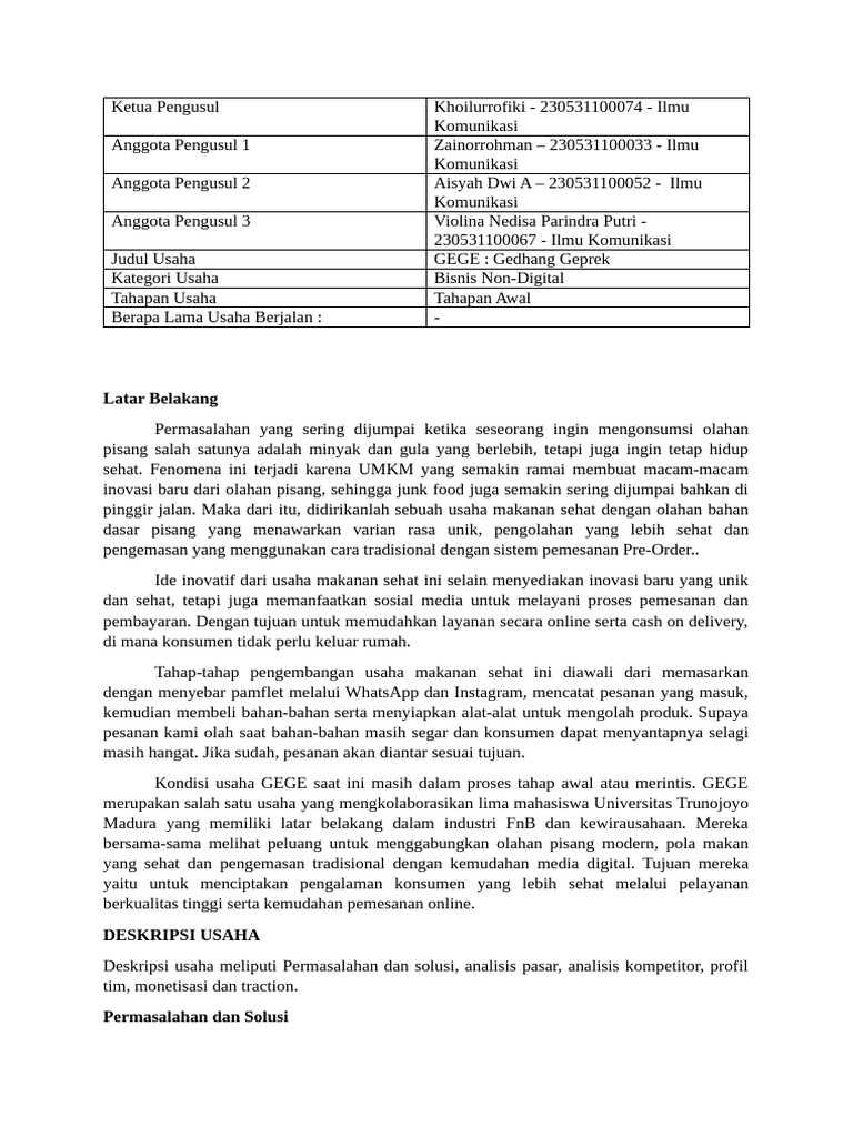 Proposal P2MW | PDF