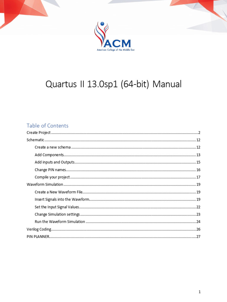 Quartus Manual | PDF