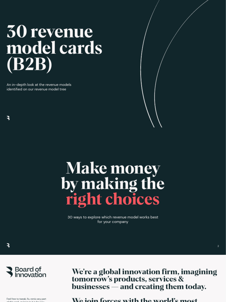 30 modelos de negocios B2B | PDF