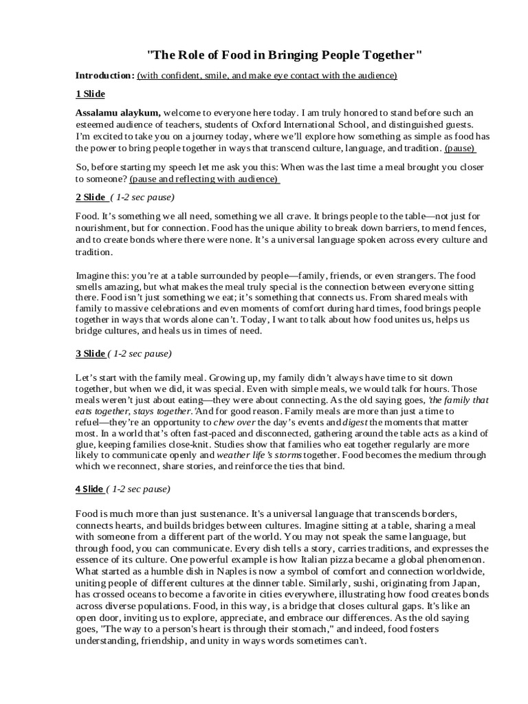 TEDx Talk Speech | PDF