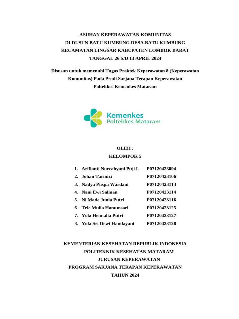 Laporan PKL KLP 5 Fiks Pokok | PDF