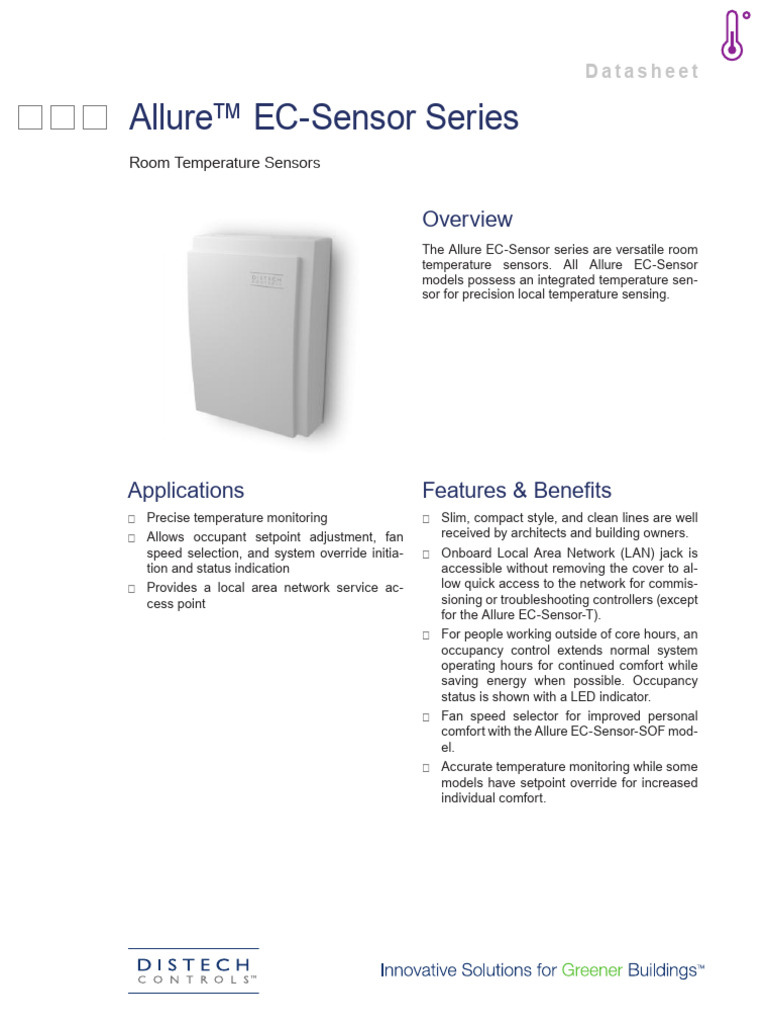 Allure EC-Sensor Series_DS | PDF