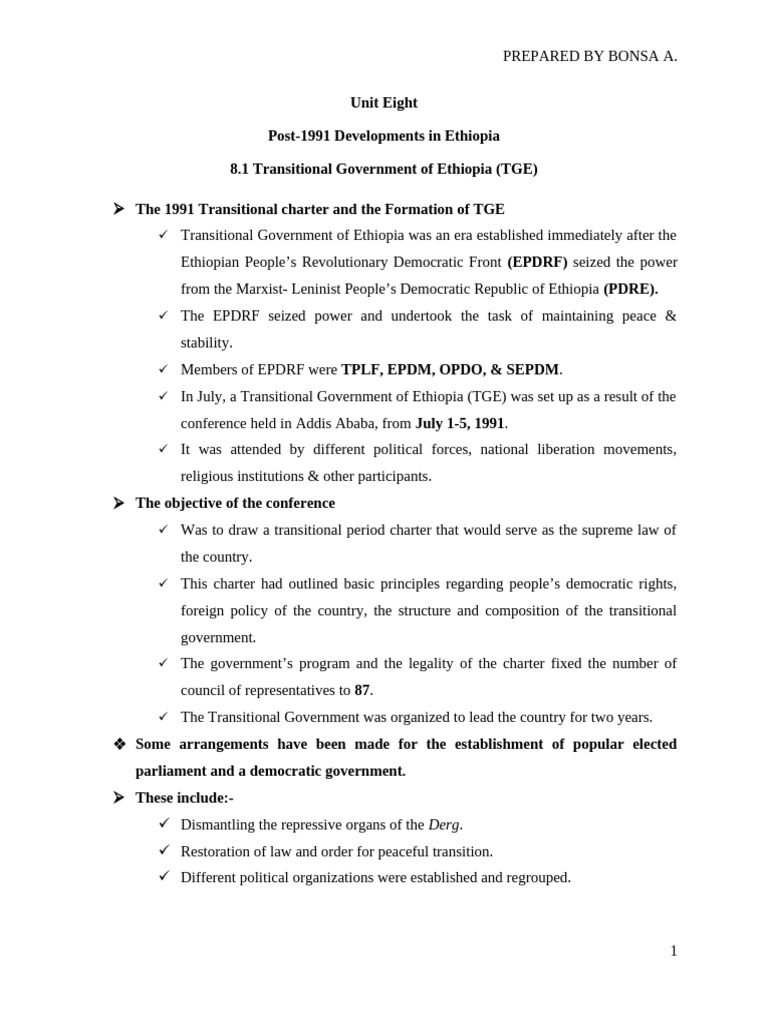 History Note For Grade 10 Unit 8 & 9 STS | PDF