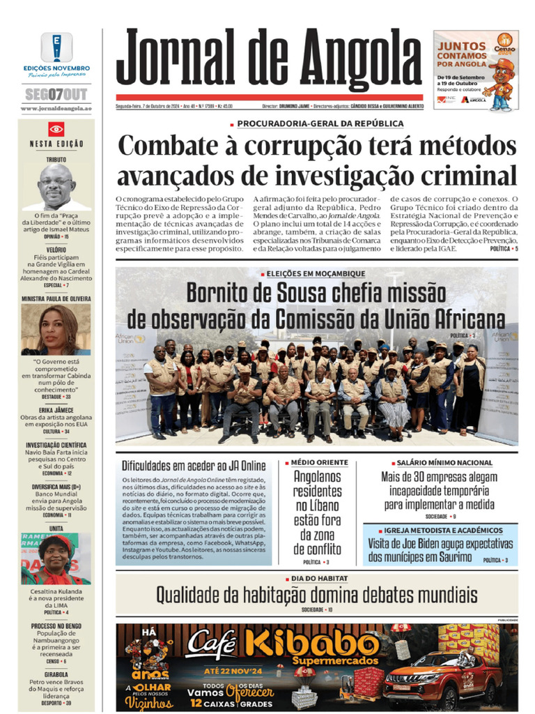 (20241007-AO) Jornal de Angola | PDF