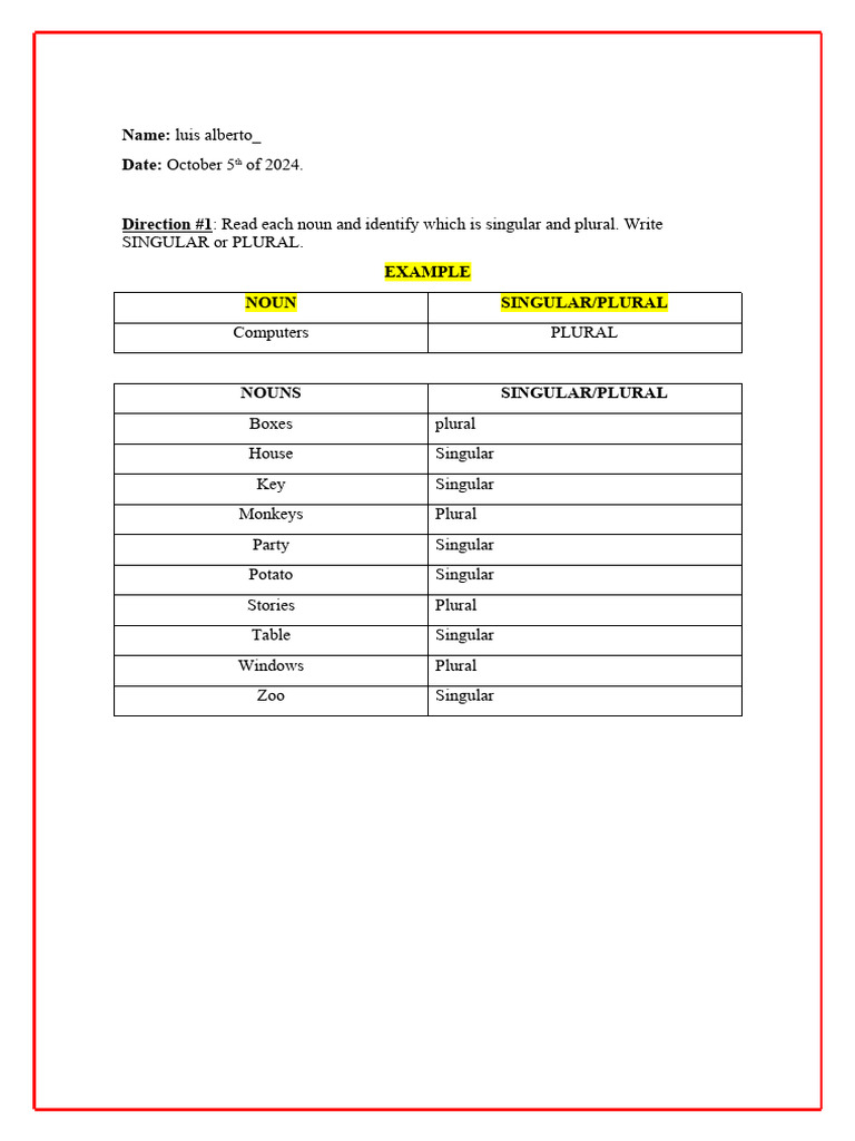 Name: Date | PDF