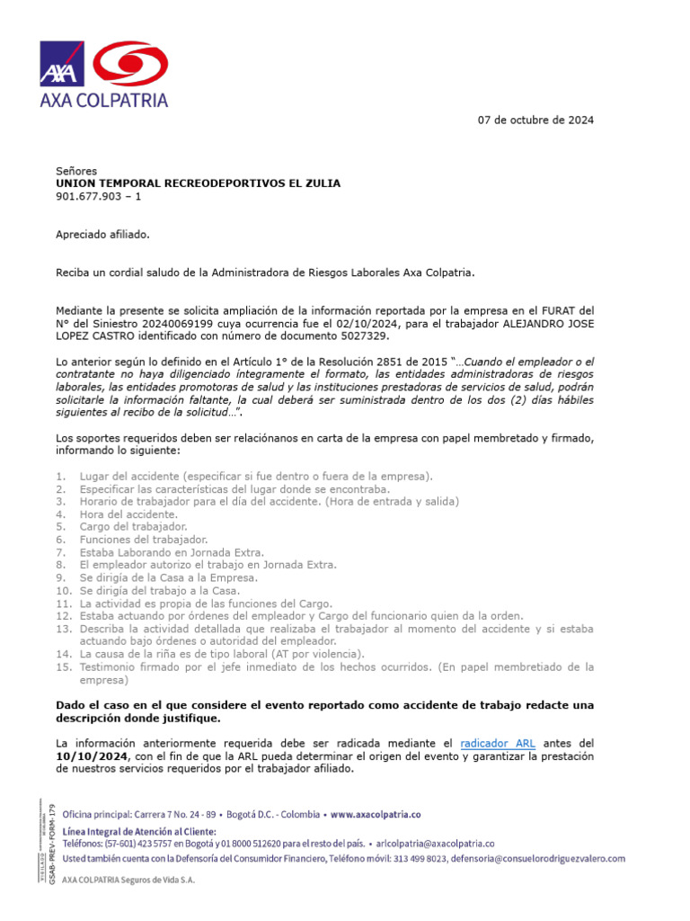 Gsab-Prev-Form-179-V0 Alejandro Jose Lopez Castro | PDF