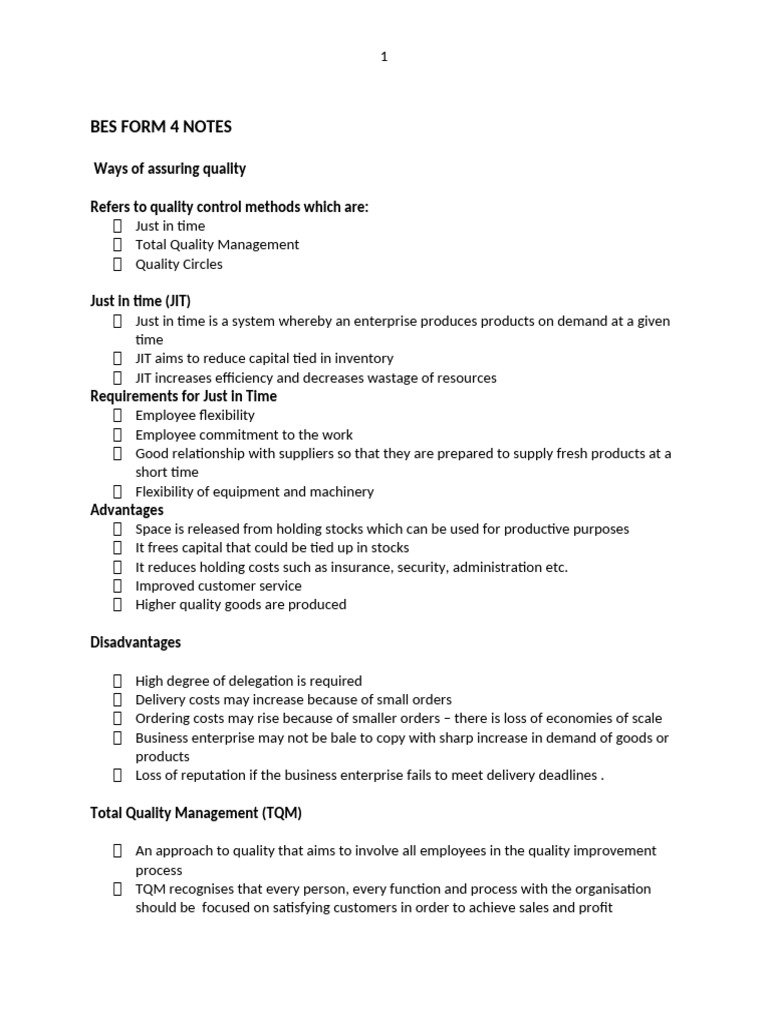 Quality Assurance Methods Guide | PDF | Lean Manufacturing | Quality ...