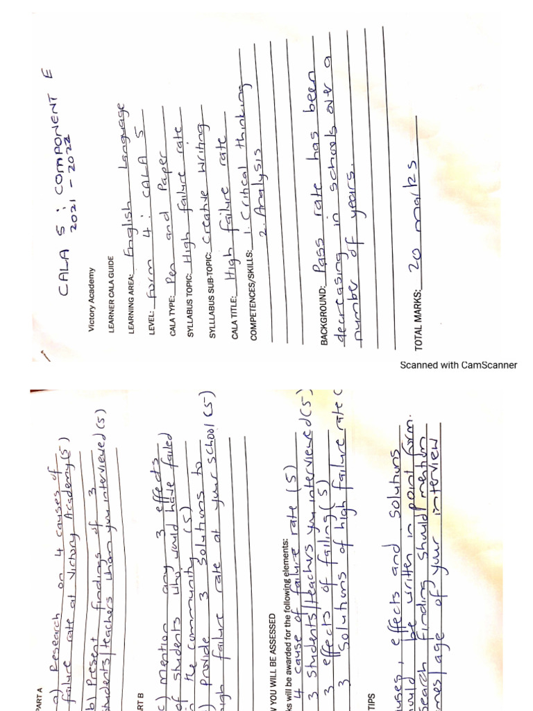 English Language Cala 5 | PDF