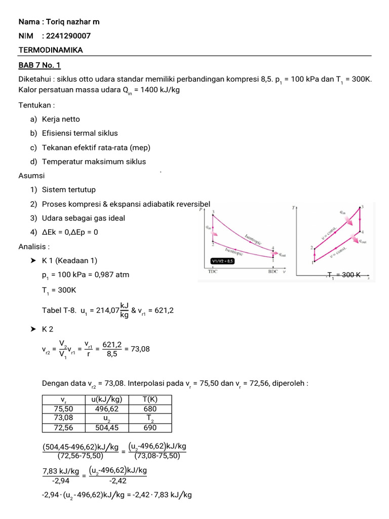 TORIQ Termodinamika | PDF