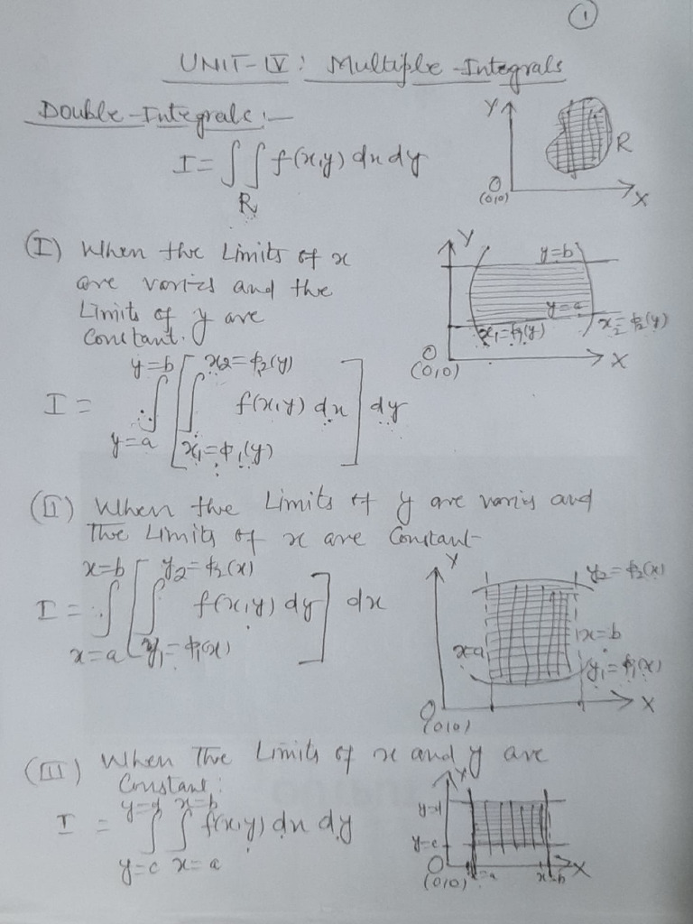 Multiple Integrals | PDF