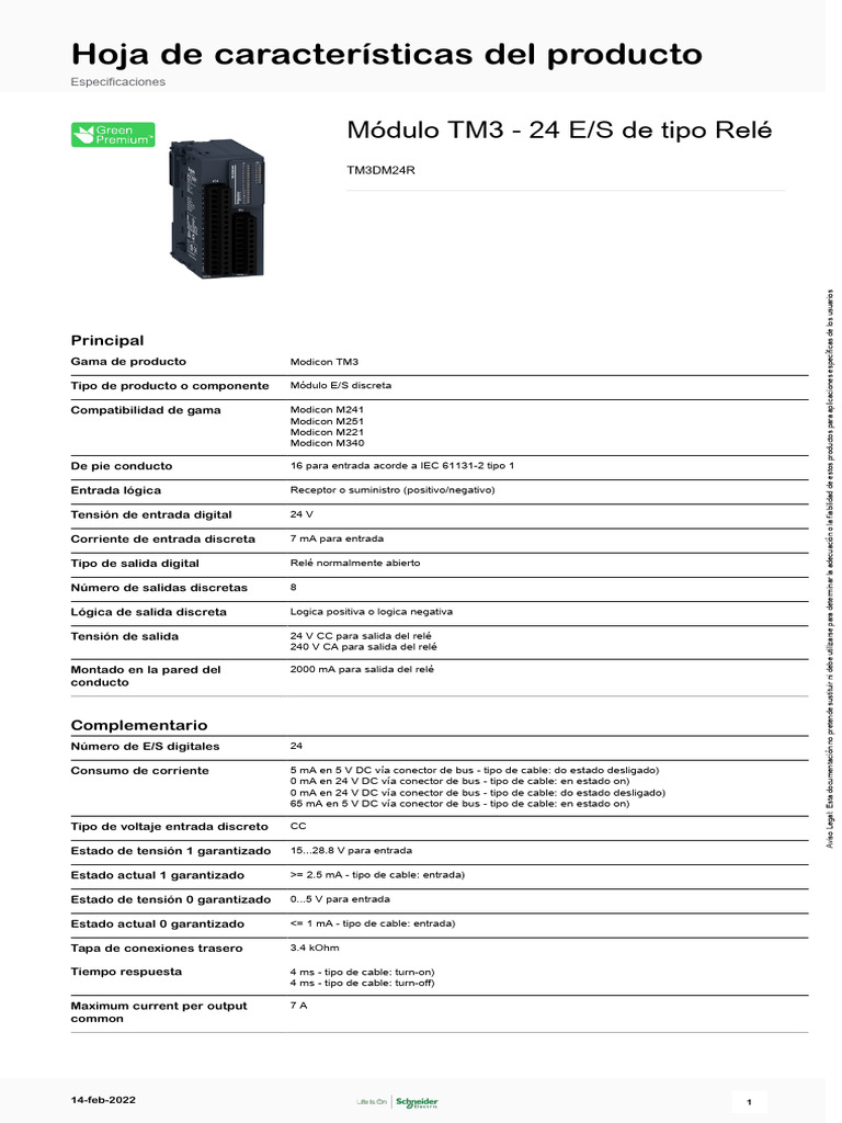 Modicon TM3_TM3DM24R | PDF