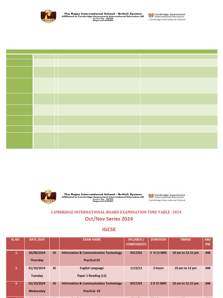 Igcse Mock 3 Exam and Board Exam 2024 Oct Nov | PDF