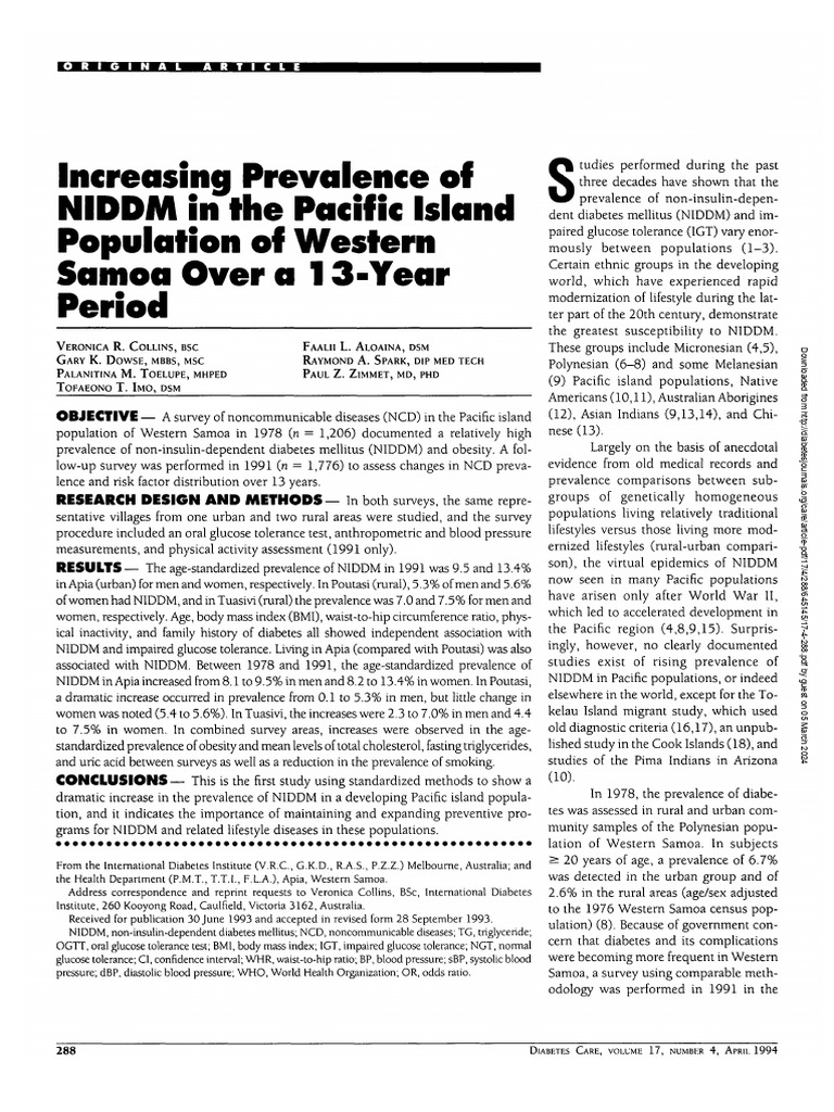 Increasing Prevalence of | PDF