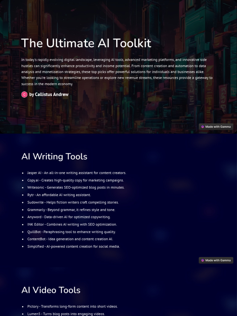 AI Toolkit Overview | PDF | Artificial Intelligence | Intelligence (AI ...