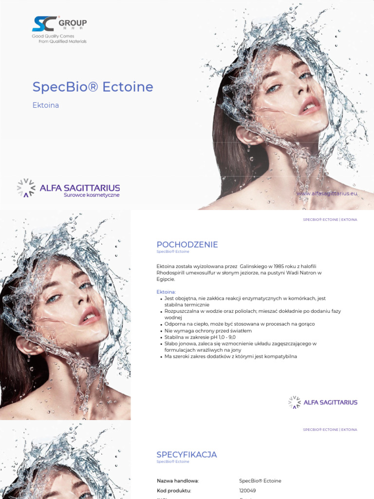 SpecBioTM-Ectoine - Prezentacja Spec-Chem Group Alfa Sagittarius | PDF