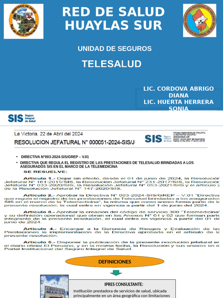 Expo. Rshs Telemedicina 18-06-2024 | PDF