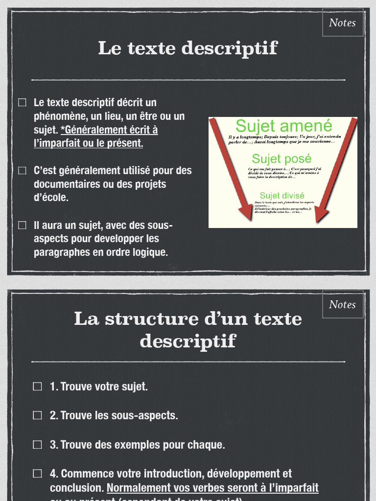 Texte Descriptif | PDF