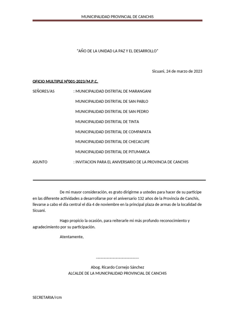 OFICIOMULT, Practica CETPRO | PDF