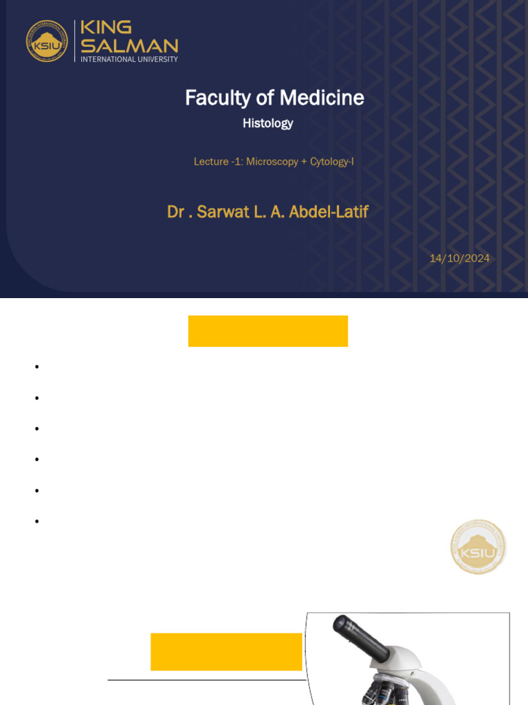 Lect 1 DR Sarwat KSIU Dent | PDF