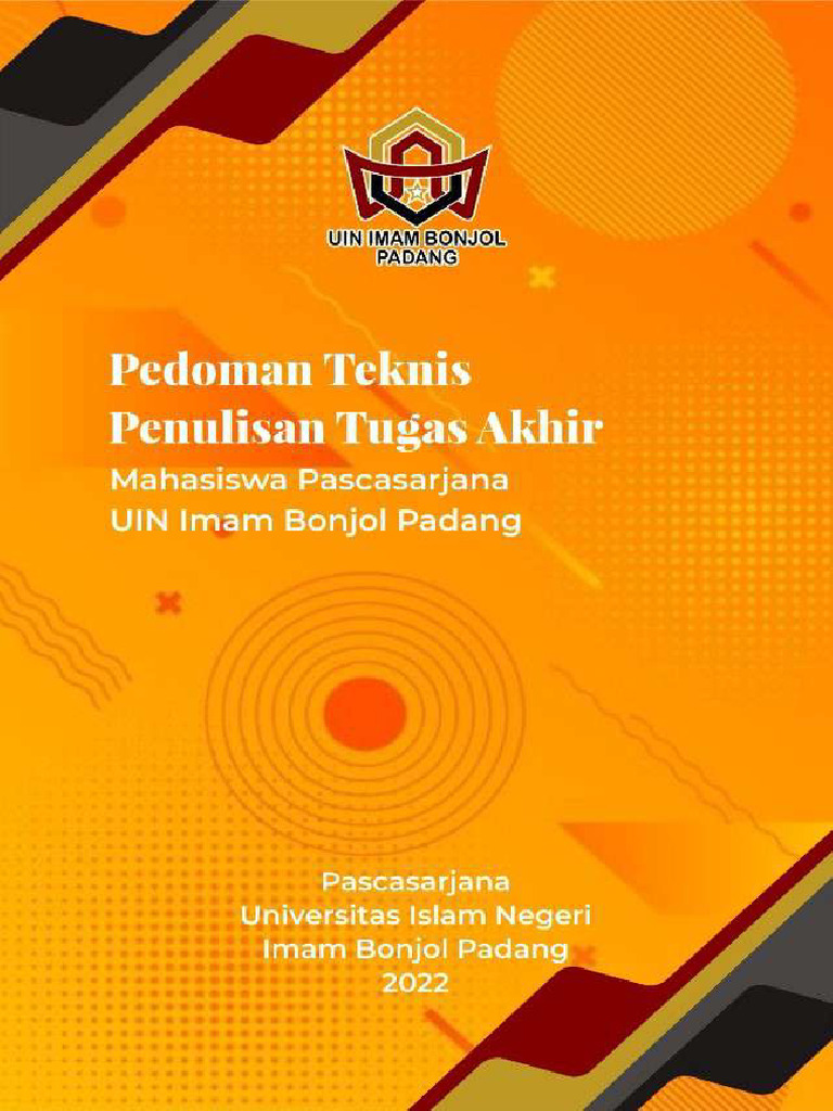 Pedoman Teknis Penulisan Tugas Akhir 2022 Opt | PDF