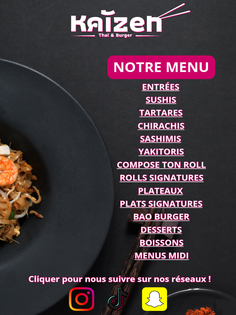 Menu Kaïzen | PDF