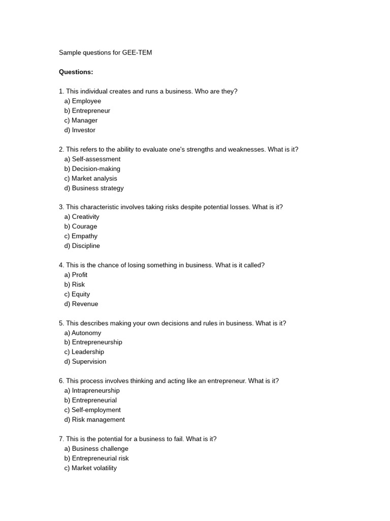 Sample-question-GEE-TEM | PDF