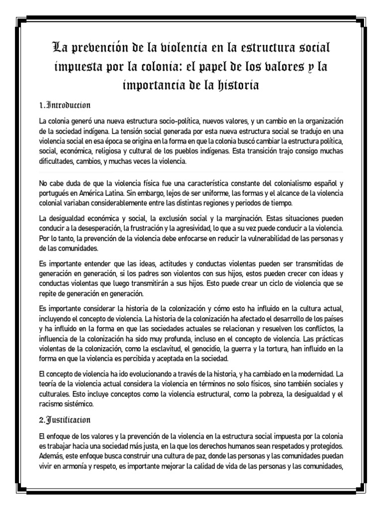 La Estructura Social Colonial | PDF | History