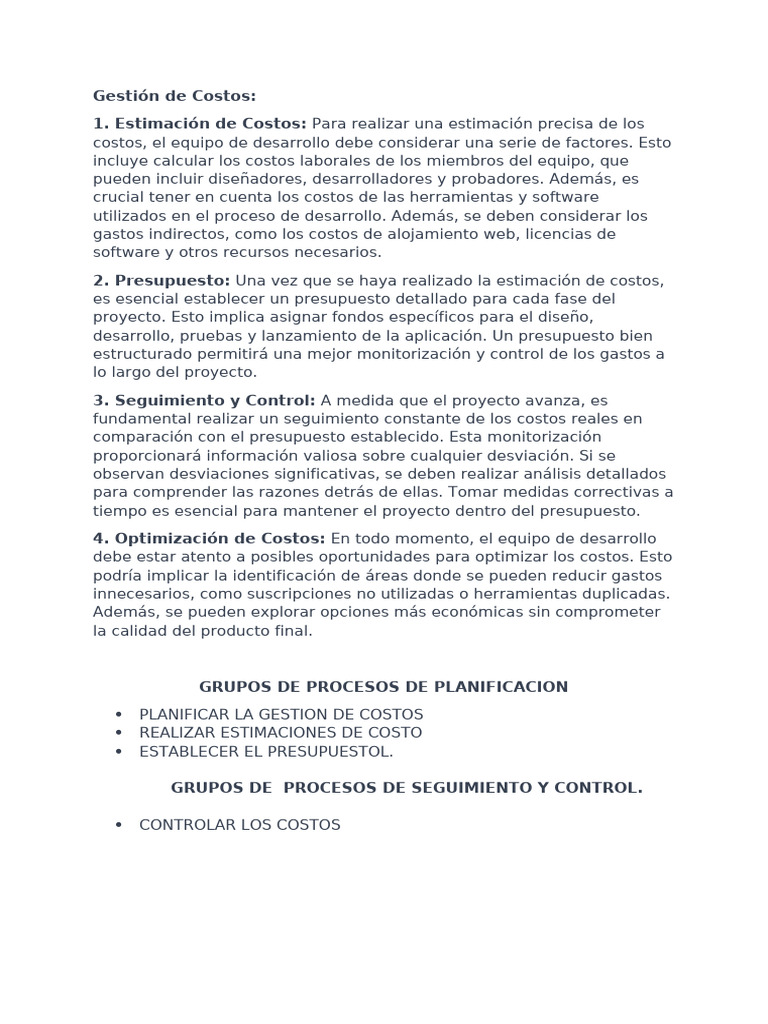GESTIONES | PDF | Presupuesto | Planificación