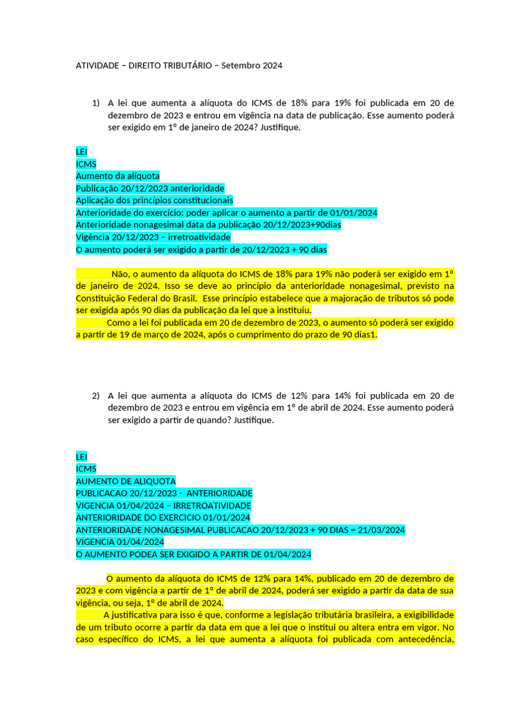 Atividade Aula de Hoje | PDF