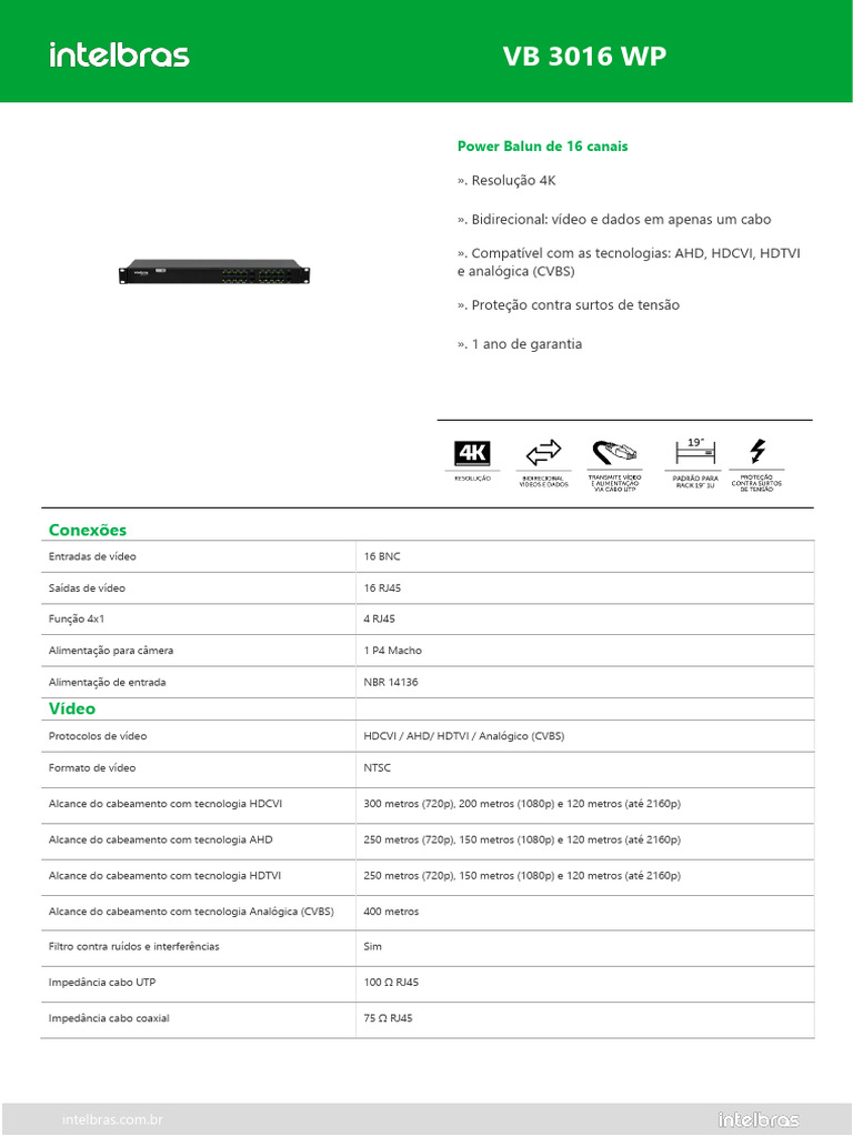 Novo Datasheet - VB 3016 WP | PDF