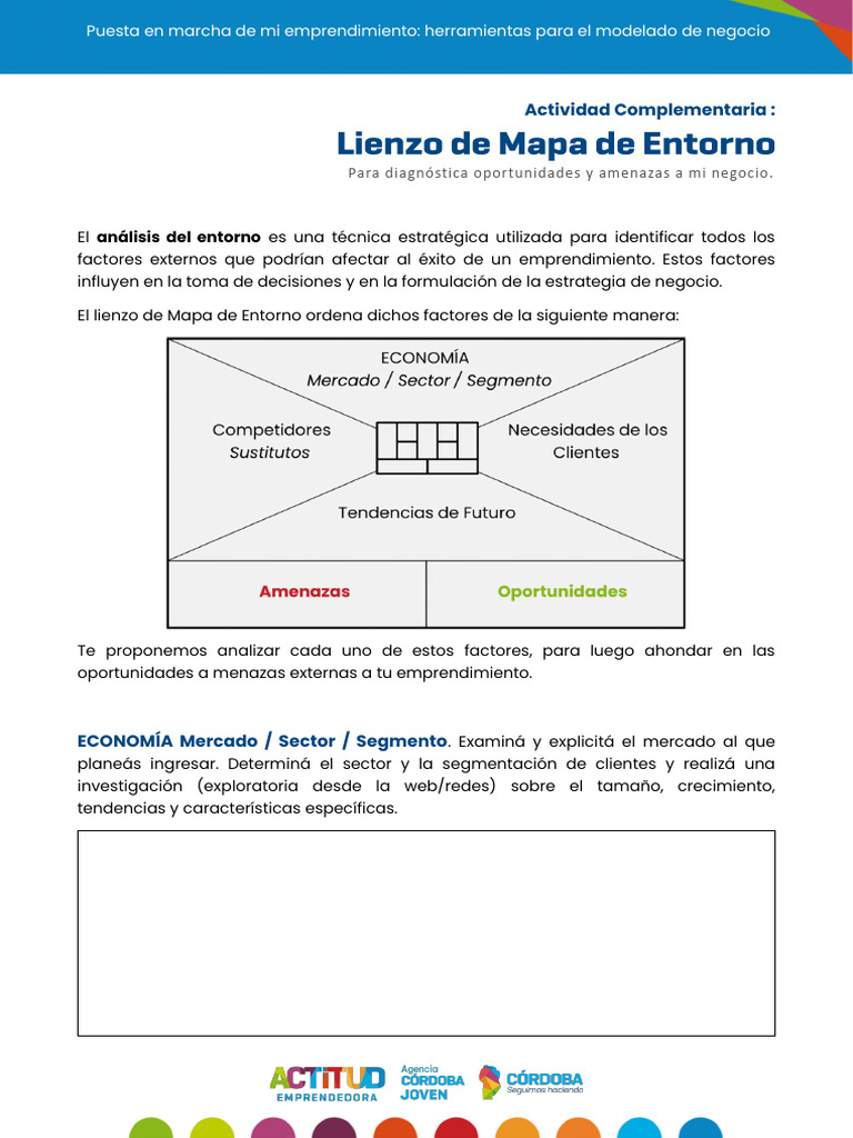Actividad 3. Lienzo Mapa de Entorno | PDF
