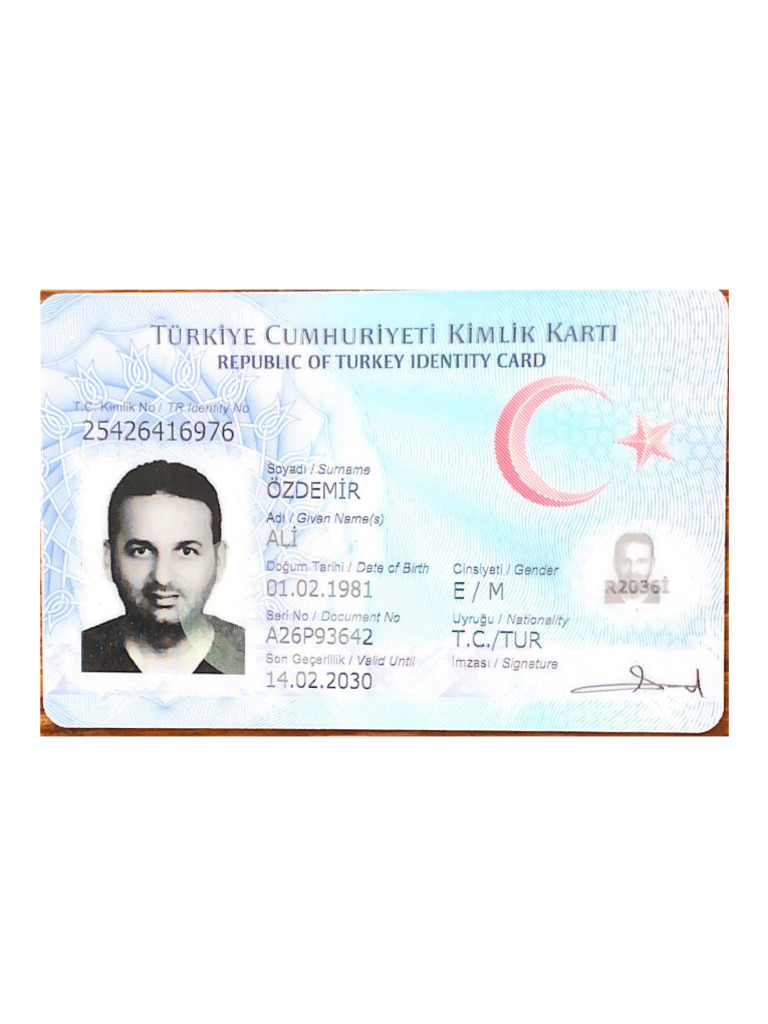 Republic of Turkey Identity Card | PDF